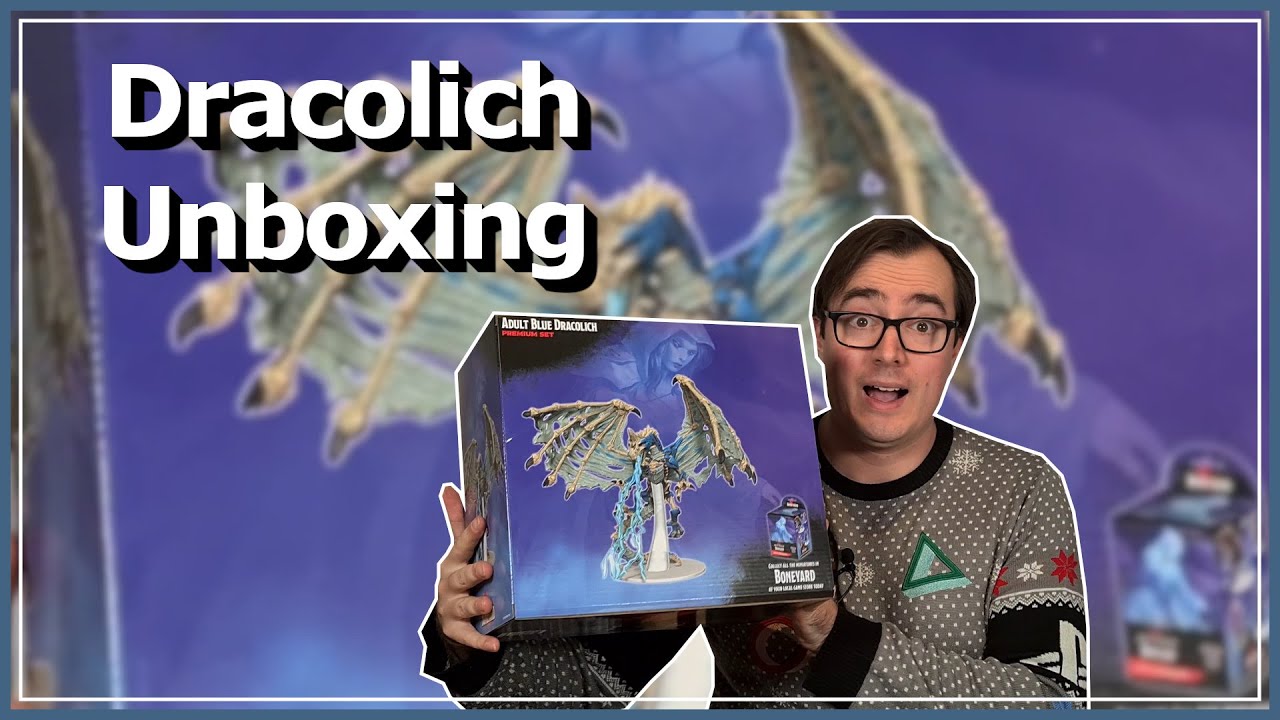 Adult Blue Dracolich Dragon (Boneyard Premium Miniature) Unboxing - YouTube