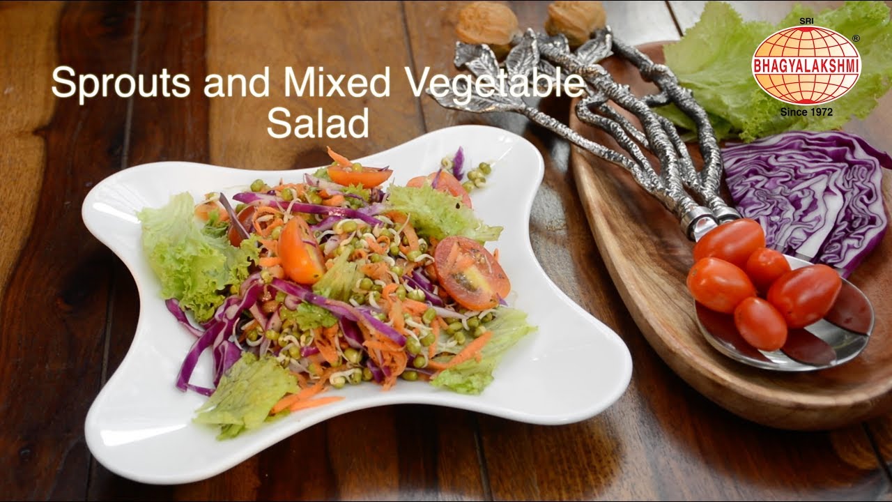 *SPROUTS & MIXED VEGETABLE SALAD* Source - SBL Kitchen by Mukta Nagaraj ...