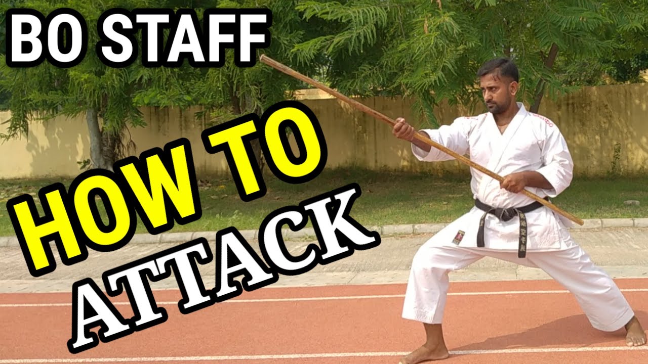 HOW TO FIGHT WITH BO STAFF 👉 ‎@KARATESIR #bostaff #lathi #karatesir ...