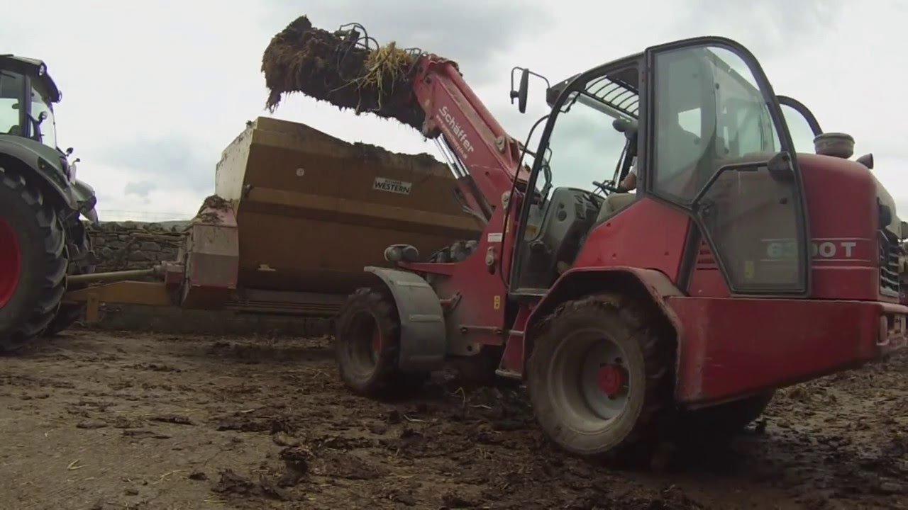 Muck Spreading-Gopro Farming - YouTube