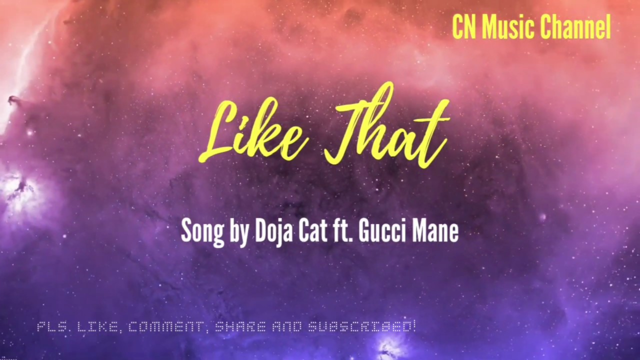 Like That - Doja Cat (Audio) ft. Gucci Mane *Music Lyric Video - YouTube