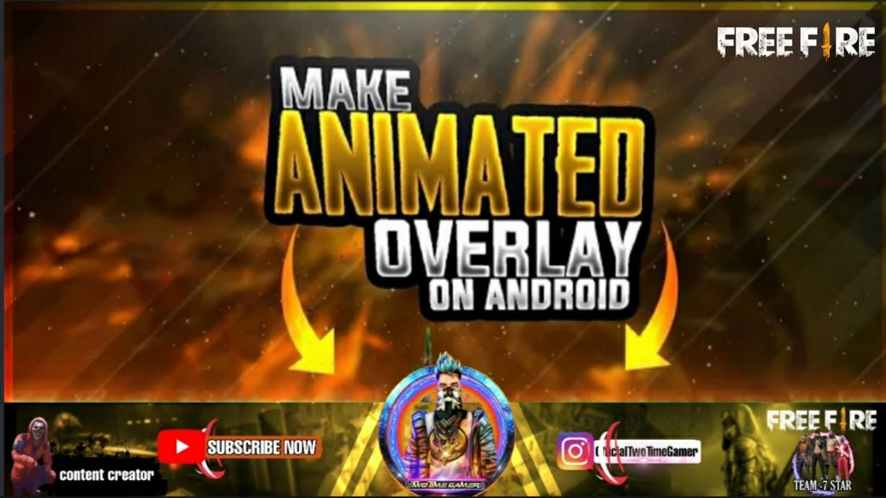 3D Overlay Kaise Banay | How To Make Animation Overlay For Free Fire ...