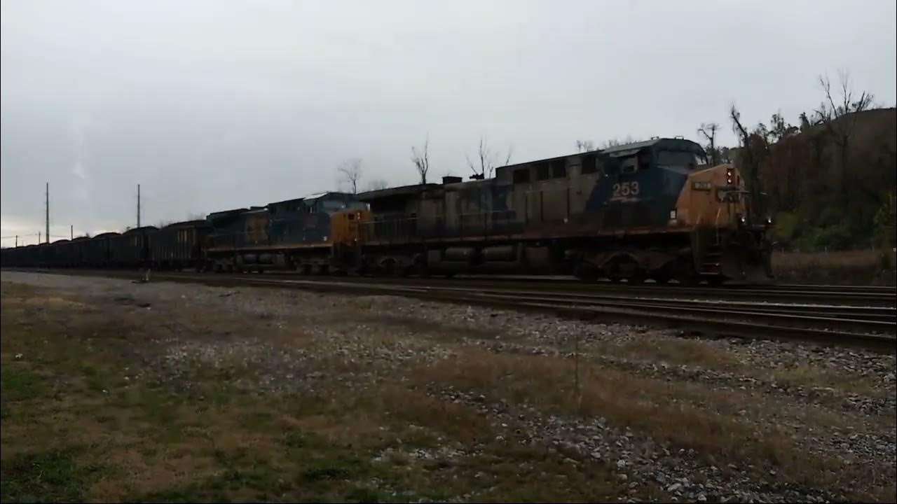 csx 253 and 7018 loaded coal train in Kingsport. TN - YouTube
