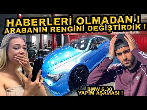 Müştəri bilmədən nəqliyyat vasitəsinin rəngini dəyişdik! BMW 6.30 İnşaat mərhələsi!