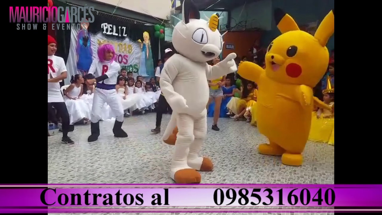 Show del CHAVO ANIMADO, PÓKEMON Y MICKEY MOUSE - YouTube