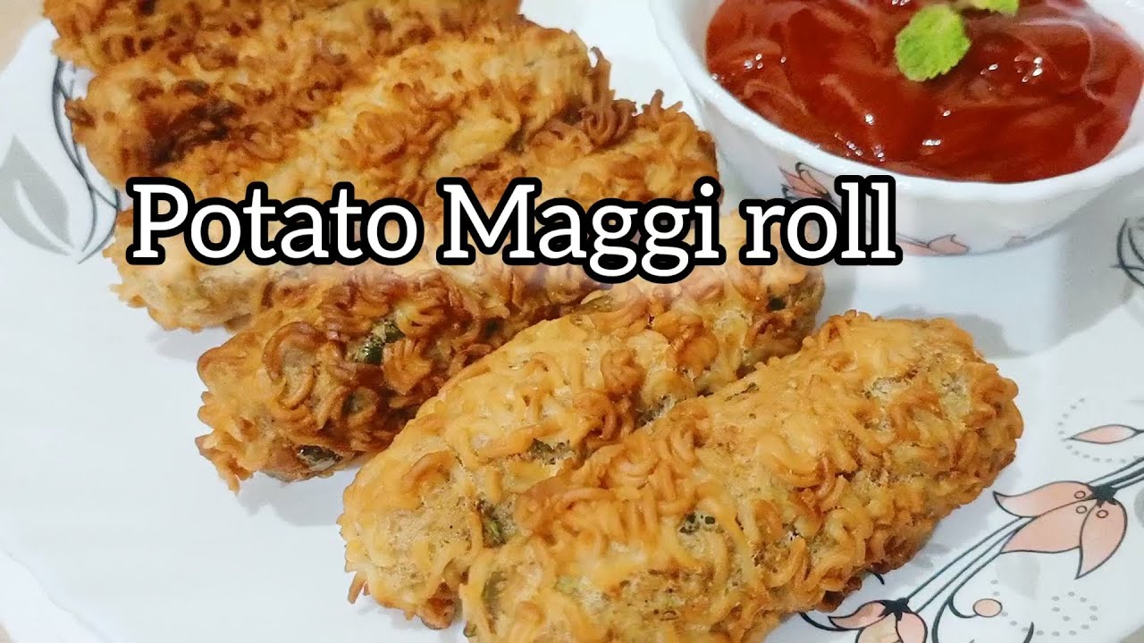 Potato Maggie Roll I ಆಲೂಗೆಡ್ಡೆ ಮ್ಯಾಗಿ ರೋಲ್ ಮಾಡುವ ವಿಧಾನ - YouTube