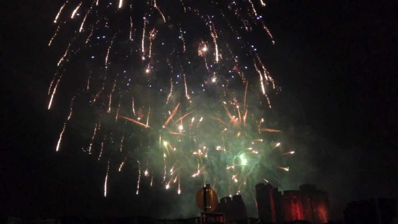 fireworks display in my garden - YouTube