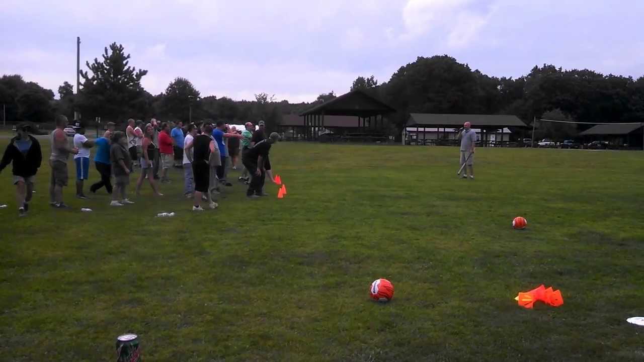 Dizzy Bat Relay Race - YouTube