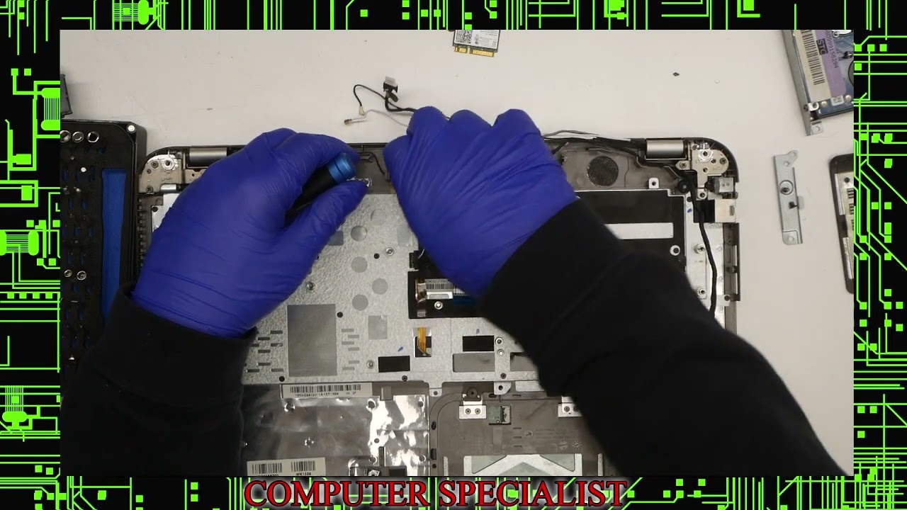 Toshiba Satellite P55t-A Palmrest + Screen Assembly Replacement - YouTube