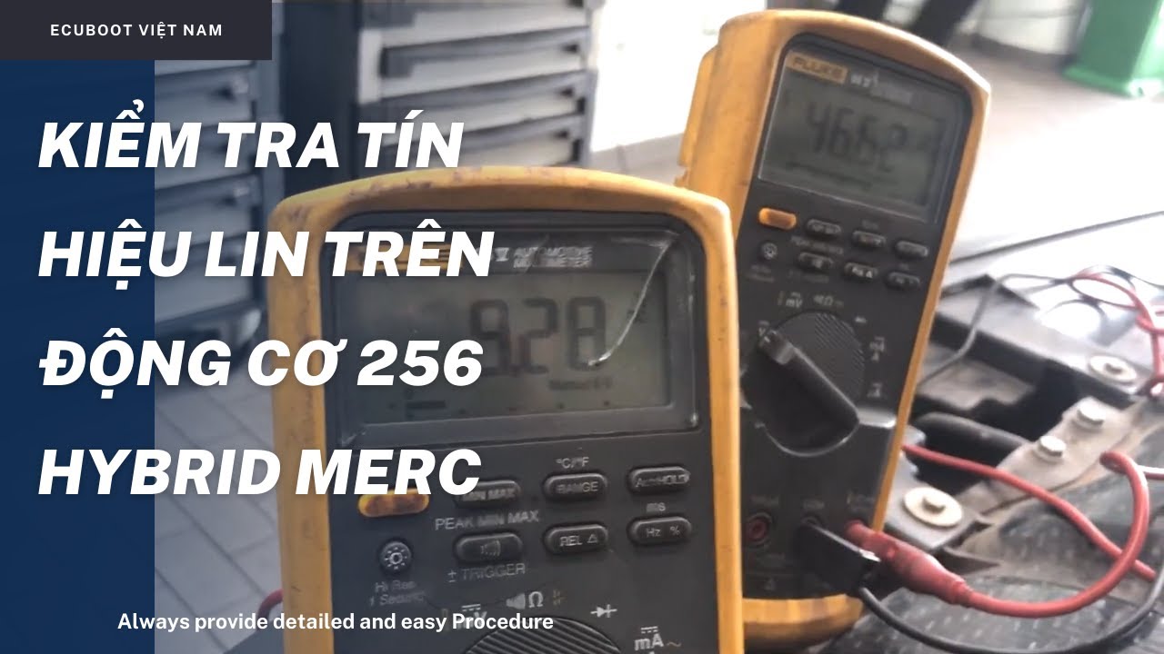 Kiểm tra tín hiệu LIN trên động cơ 256 Hybrid Mercedes. - YouTube
