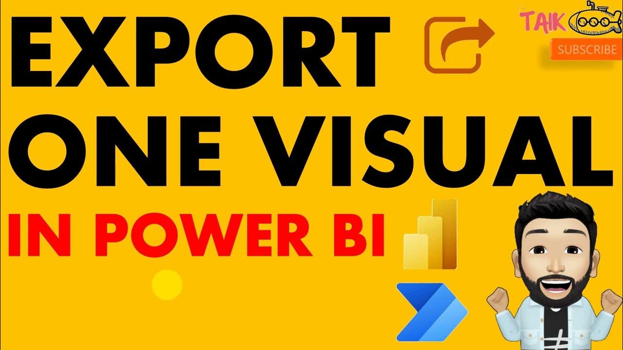 Power Bi Export Single Visual By Taik18 Youtube