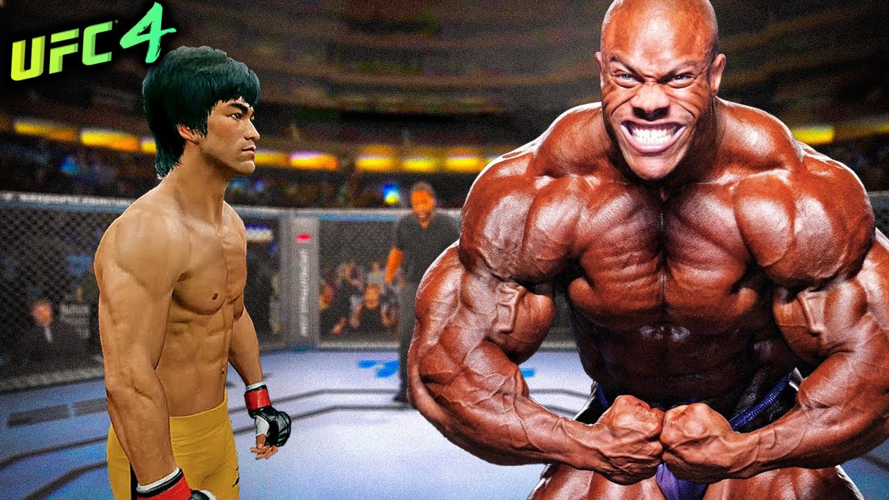 Phill Heath | professional bodybuilder vs. Bruce Lee (EA sports UFC 4 ...