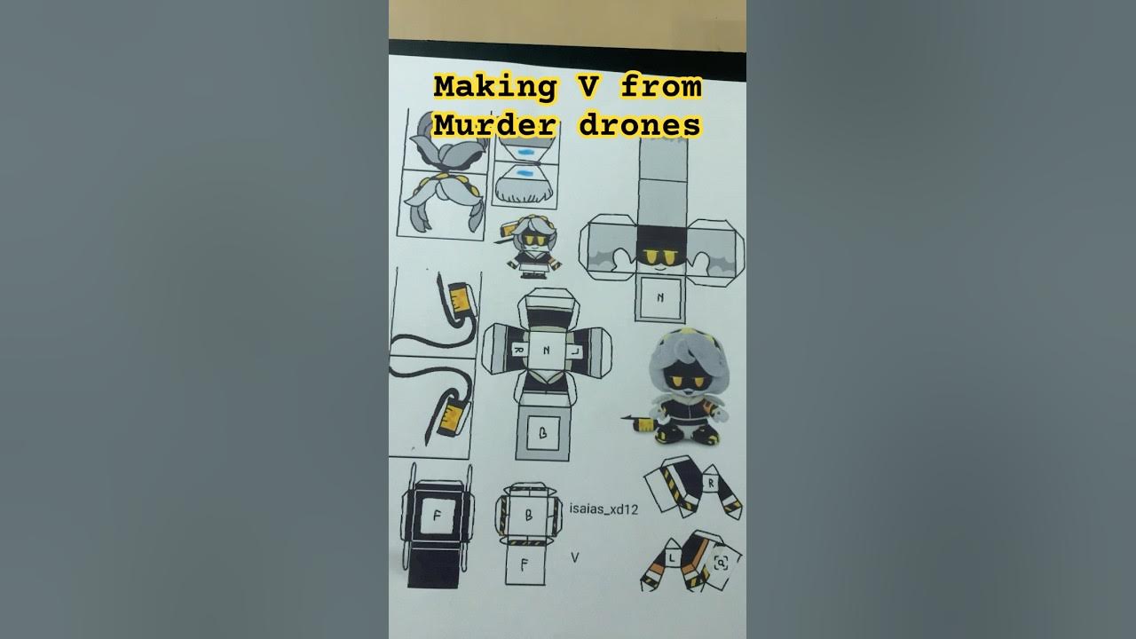Making V from Murder Drones ( Papercraft ) - YouTube