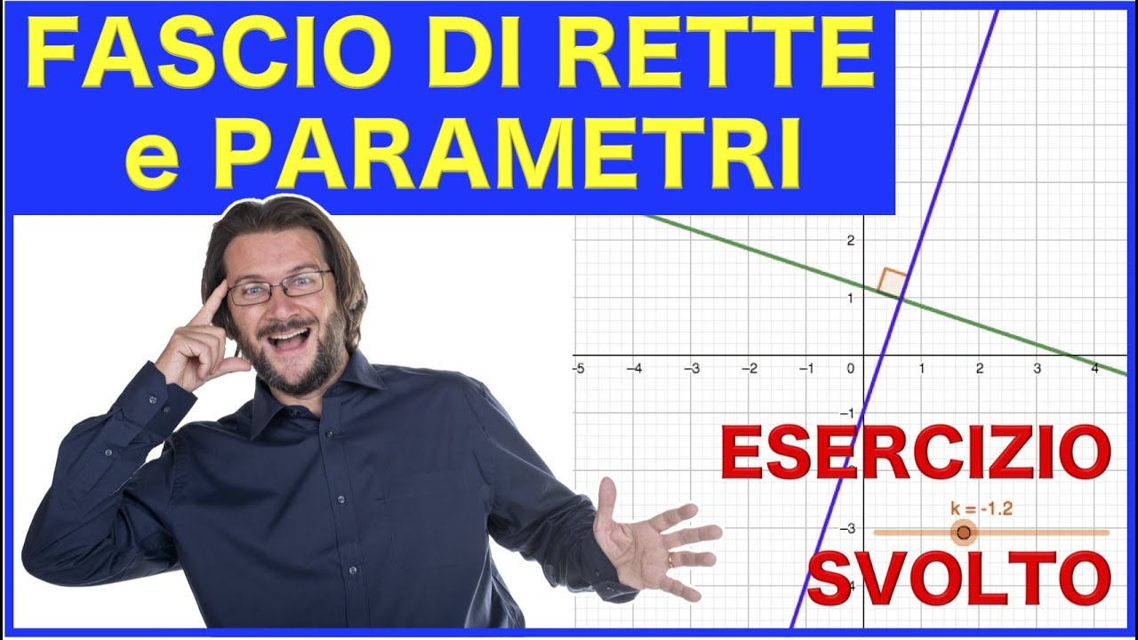 Fascio di rette e parametri, esercizio svolto - YouTube