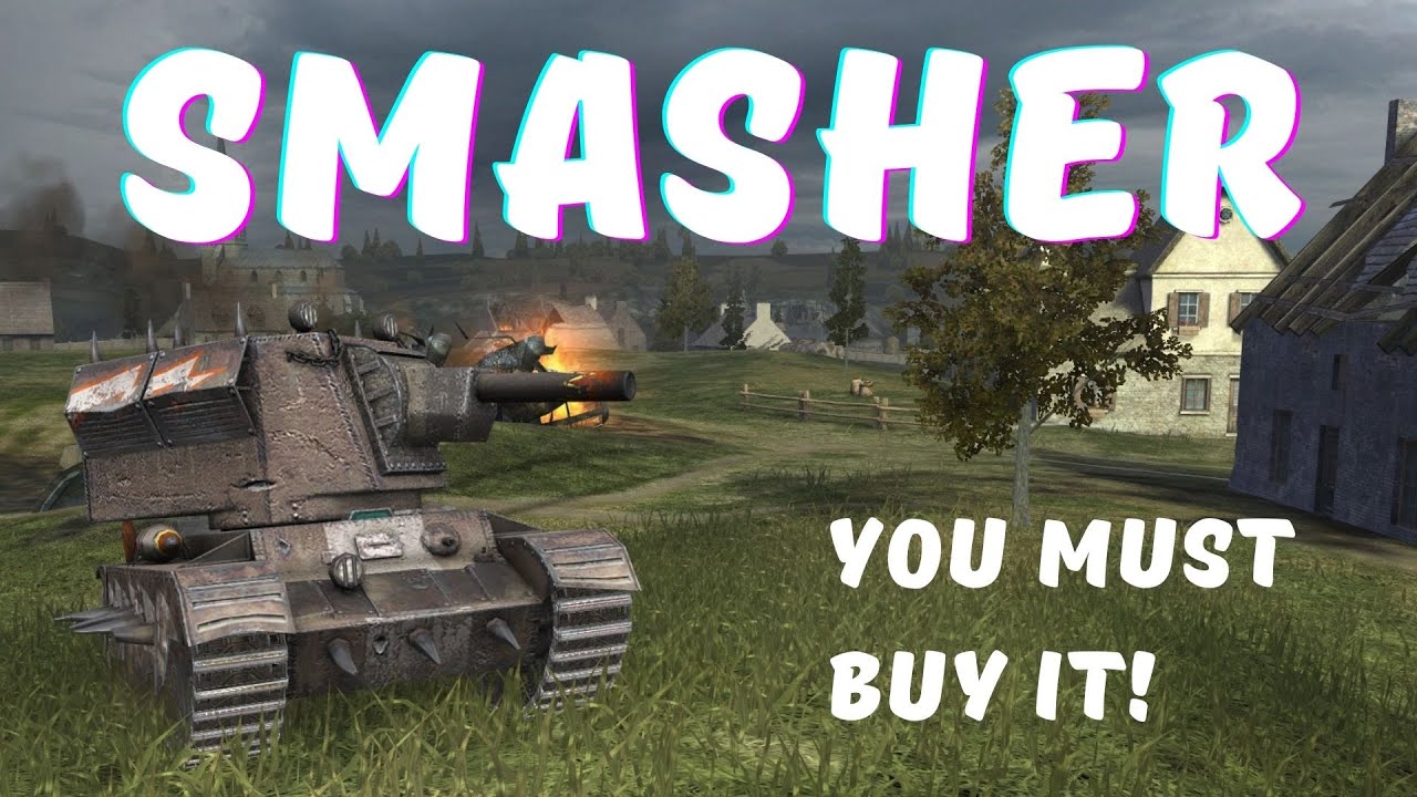 SMASHER gameplay || Wot Blitz - YouTube