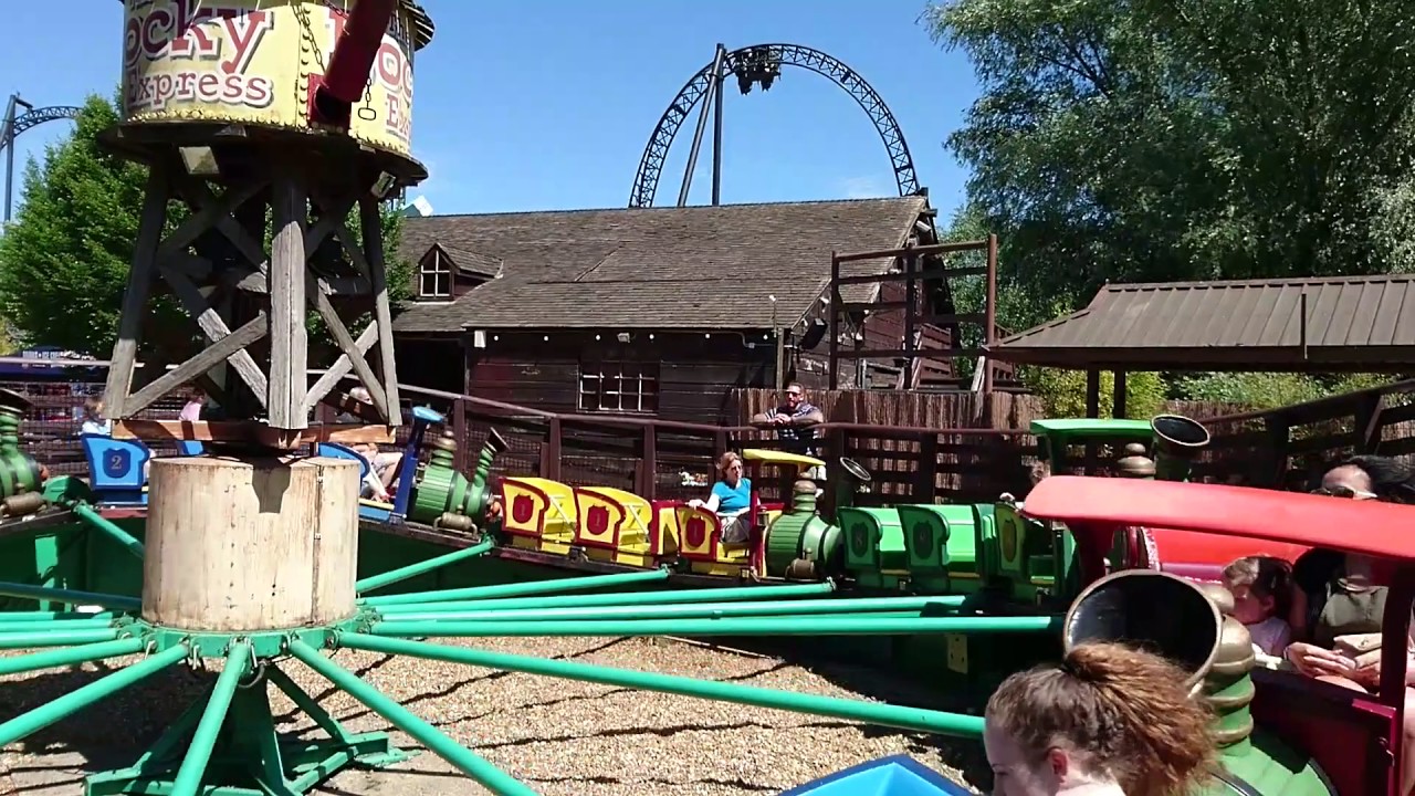 Rocky Express Ride At Thrope Park Resort, July 2017 - YouTube