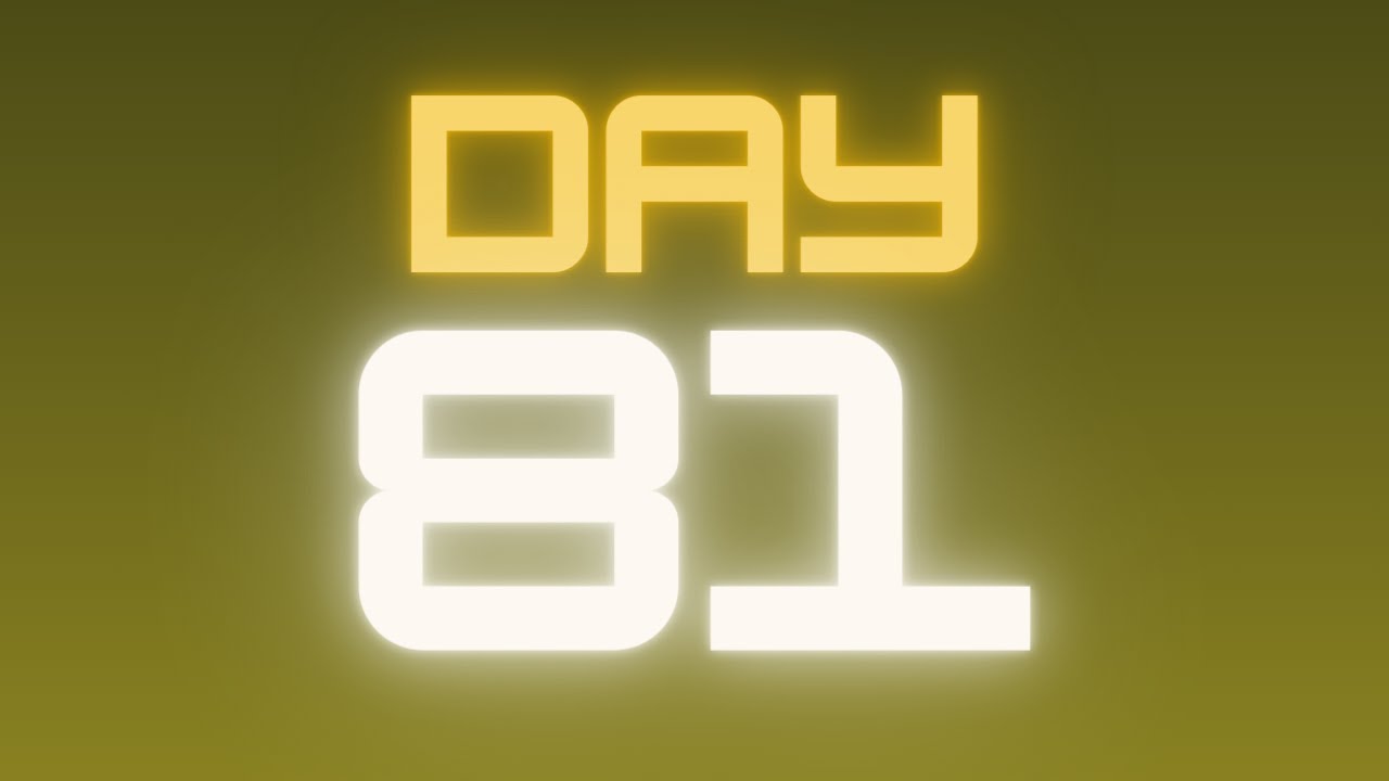 Coding Day 81/100 - YouTube