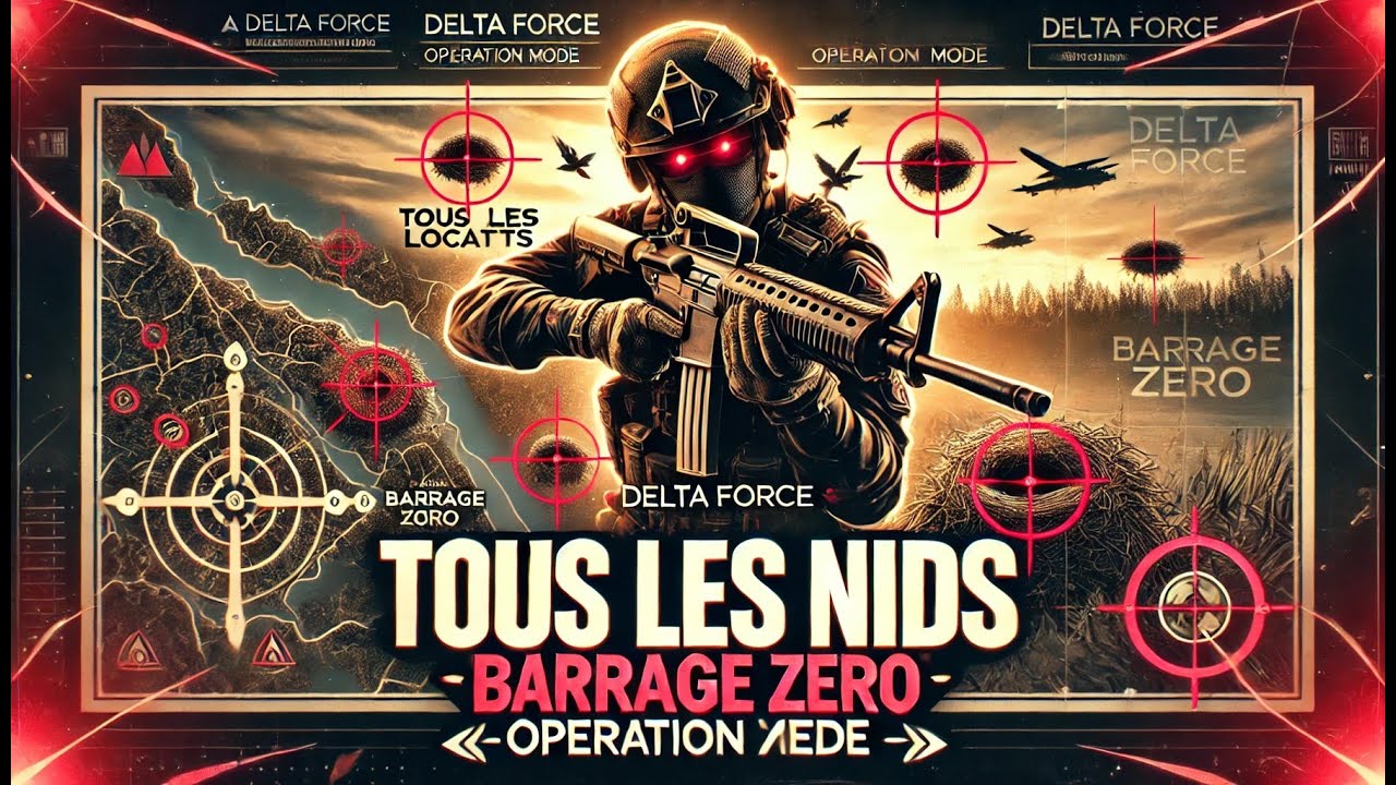 Delta Force : Localisez Tous les Nids sur Barrage Zero - YouTube