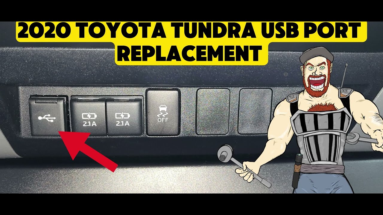 2020 TOYOTA TUNDRA USB PORT REPLACEMENT TUTORIAL EASY - YouTube