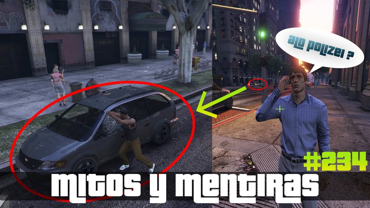 GTA V Mitos y Mentiras #234 - Si le quitas el celular a un NPC ya nunca ...