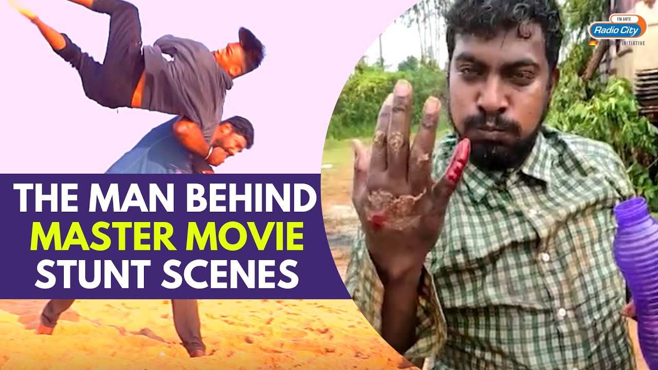 The Man Behind "MASTER" Movie Stunt Scenes | Radio City Velaikaaran ...