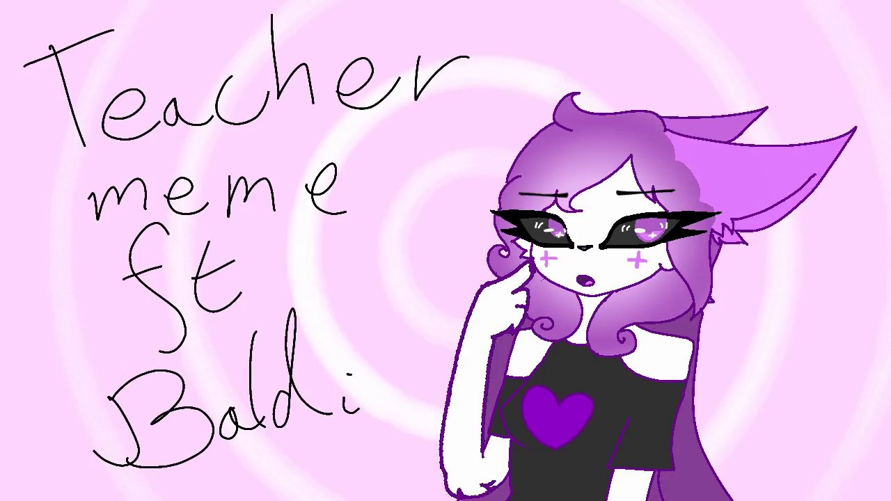 Baldis basics animation flipaclip Teacher meme Baldi x oc - YouTube