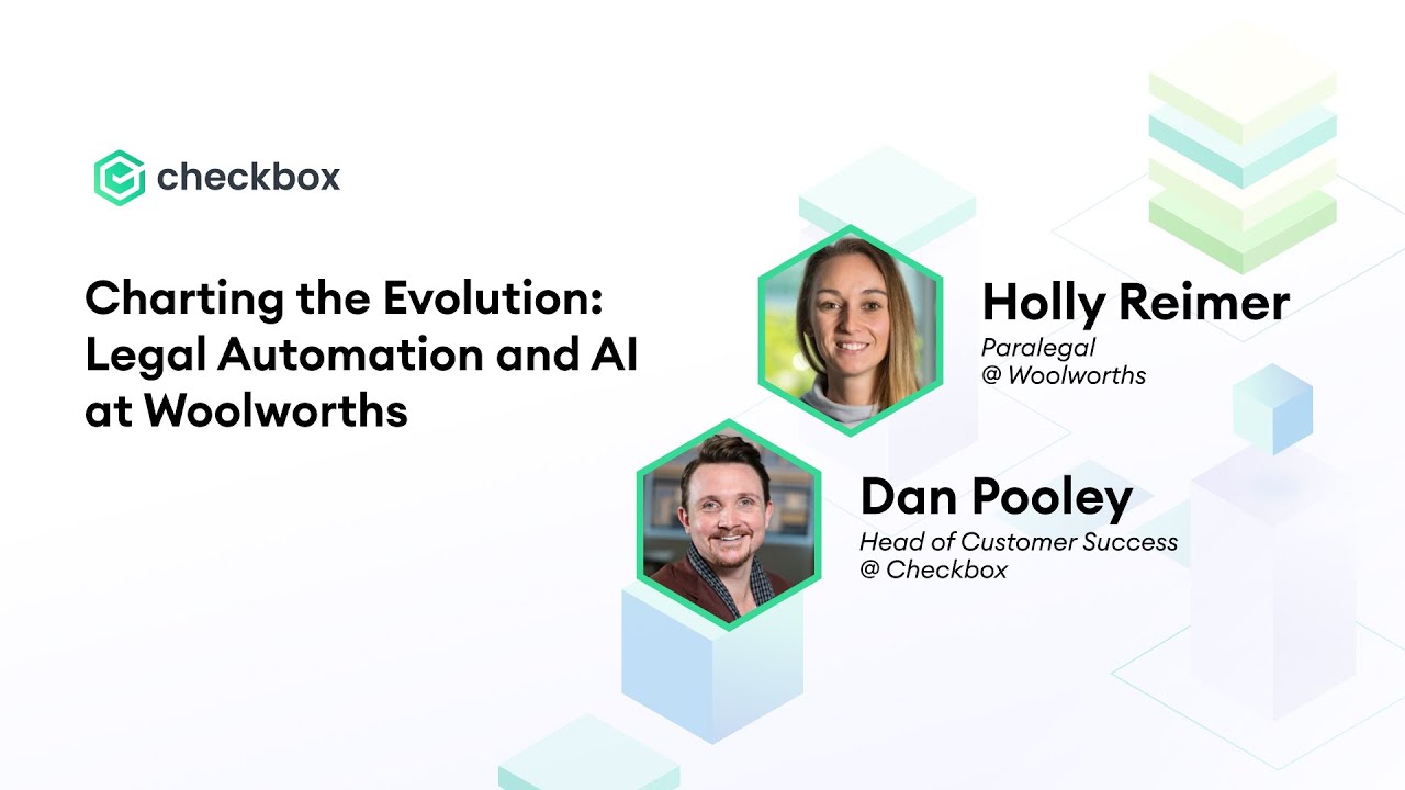 Charting the Evolution: Legal Automation and AI at Woolworths - YouTube