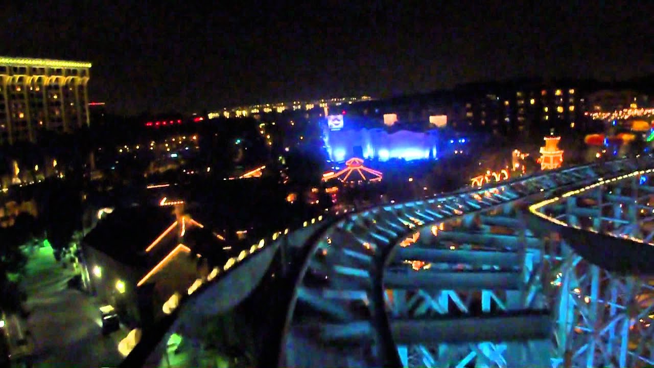 Disney's California Adventure Screamin Night Time Front Row In 1080P ...