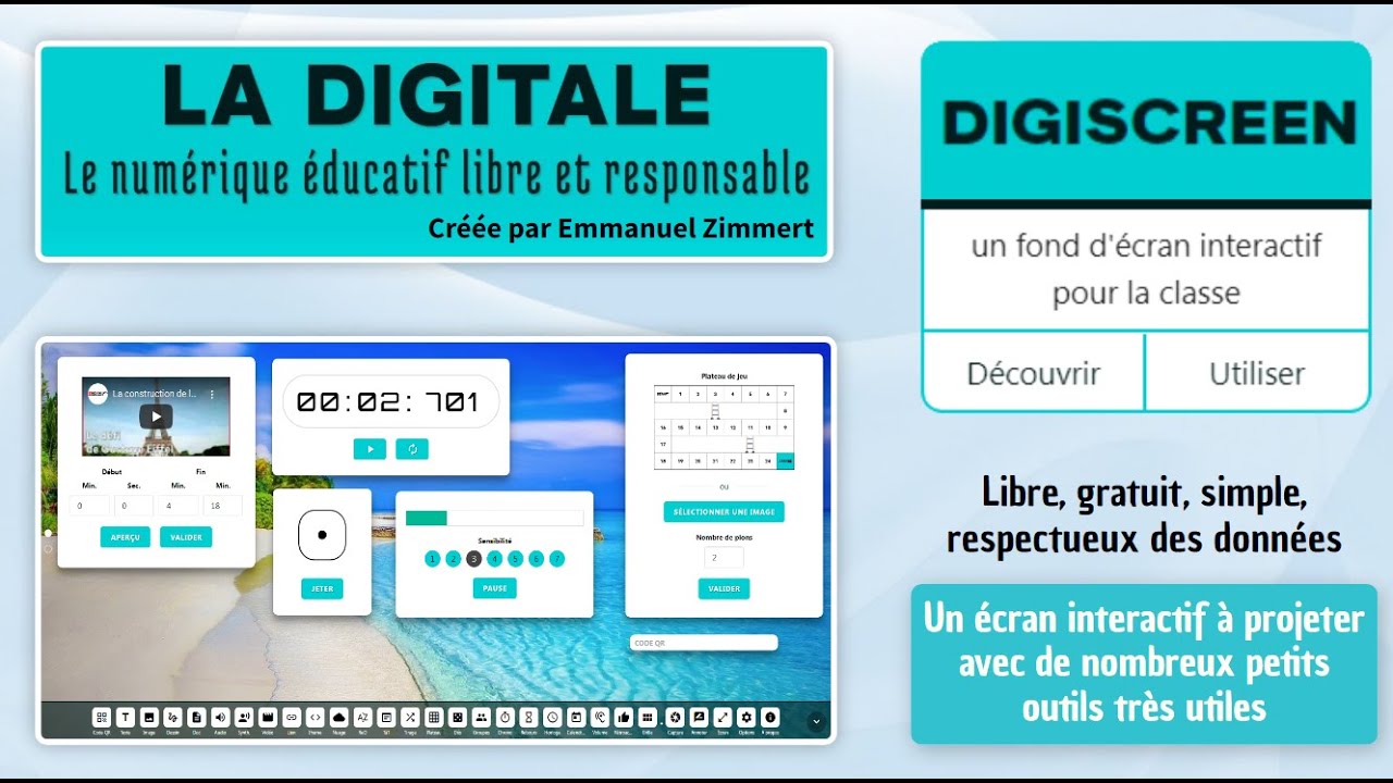 Tutoriel - Digiscreen de LaDigitale (écran interactif) - YouTube