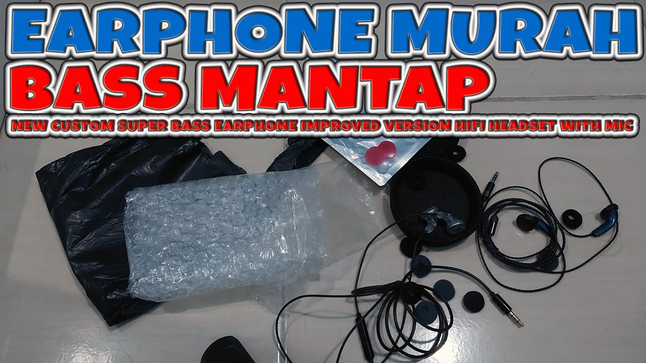 earphone murah bass mantap | Custom Super Bass Earphone - YouTube