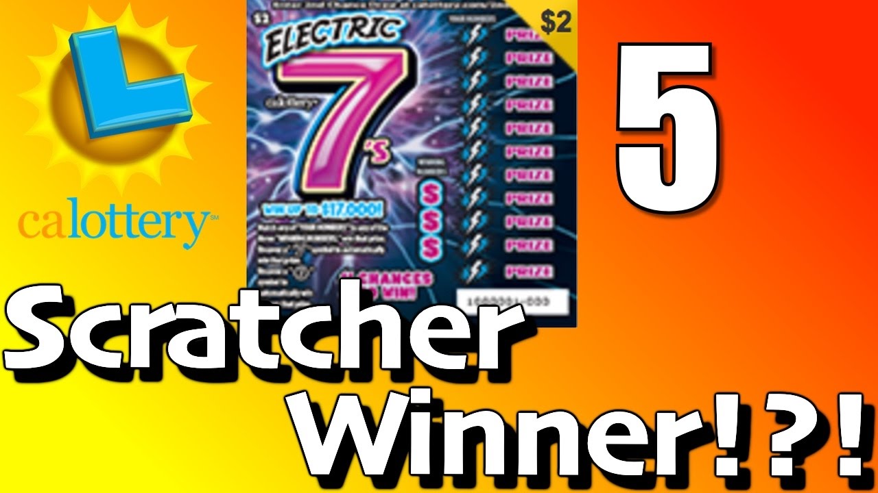 CA Lottery Electric 7's Scratcher $17,000 Winner Prize!?! - YouTube