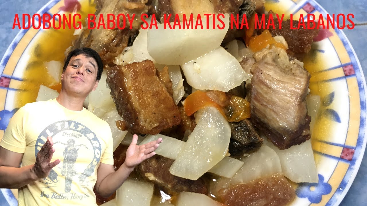 CRISPY PORK ADOBO SA KAMATIS NA MAY LABANOS- (IN TOMATOES WITH RADISH ...