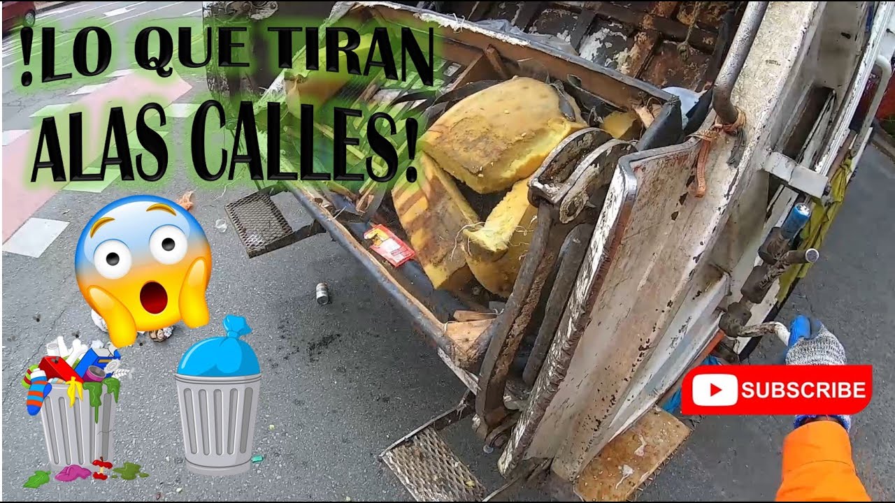 Como se Trabaja en el Camión 🚛 De Basura compactada PT2 - YouTube