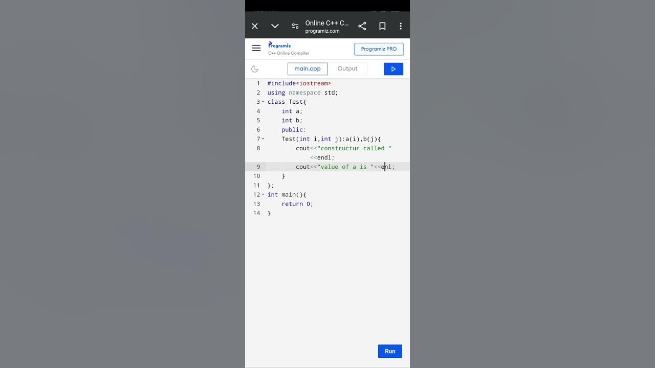 Initialization List In Constructur 😍😍 Youtube