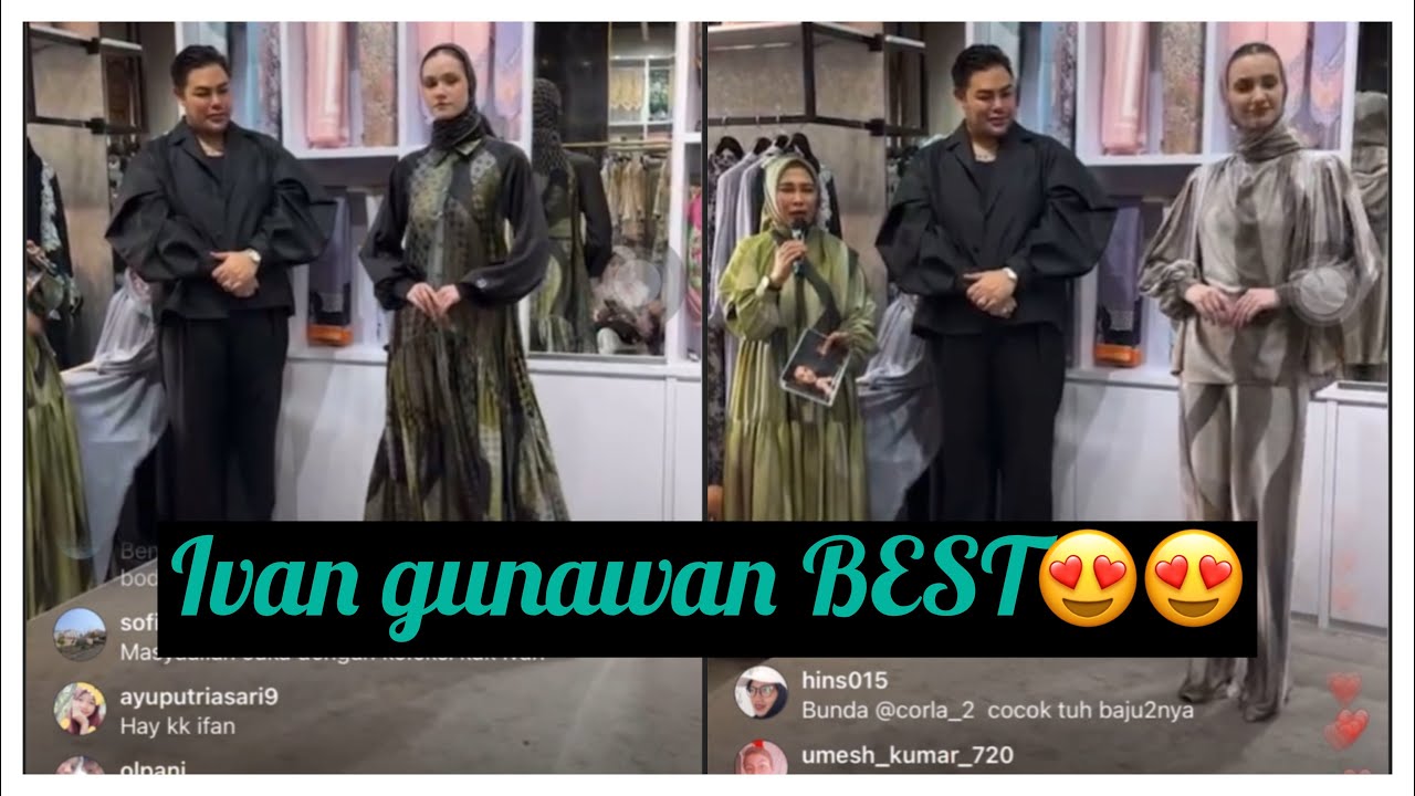 BAGUS BAGUS BANGET BAJU LEBARAN BUATAN IVAN GUNAWAN😍😍 || Live IG 02.04. ...