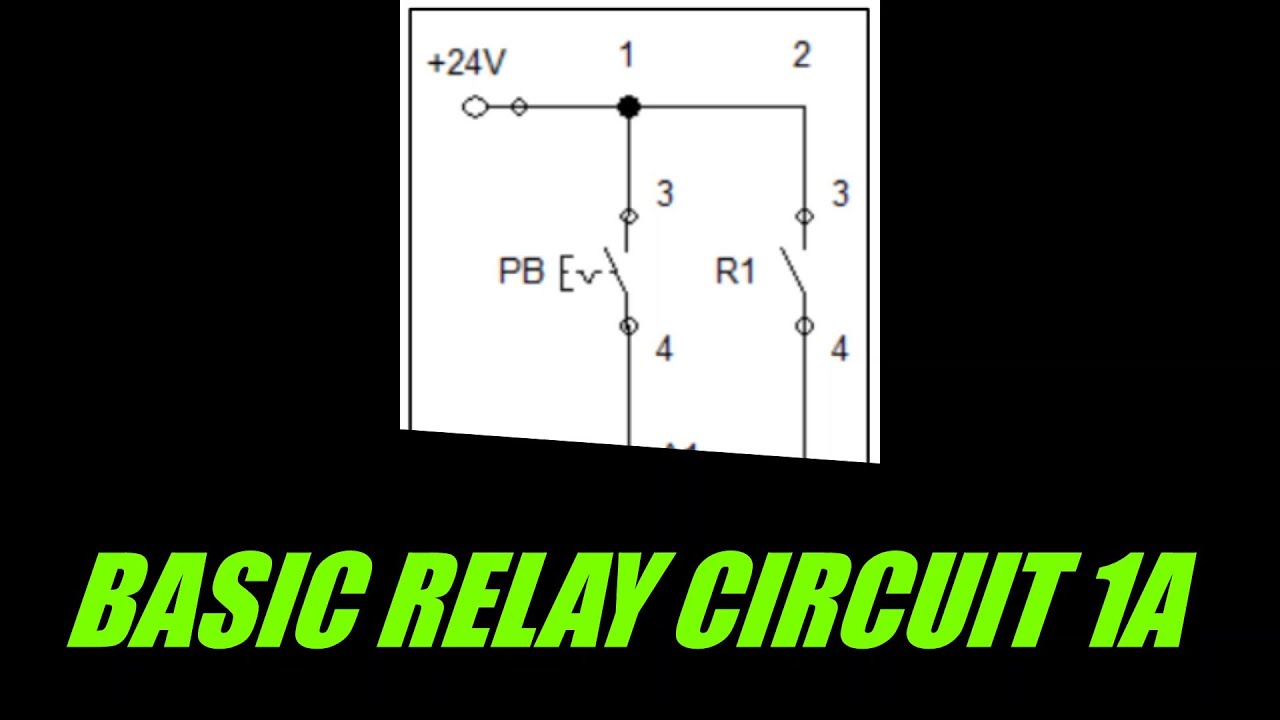 Basic Relay Circuit using FLUIDSIM - YouTube