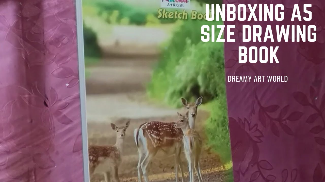 Unboxing A5 size drawing book - YouTube