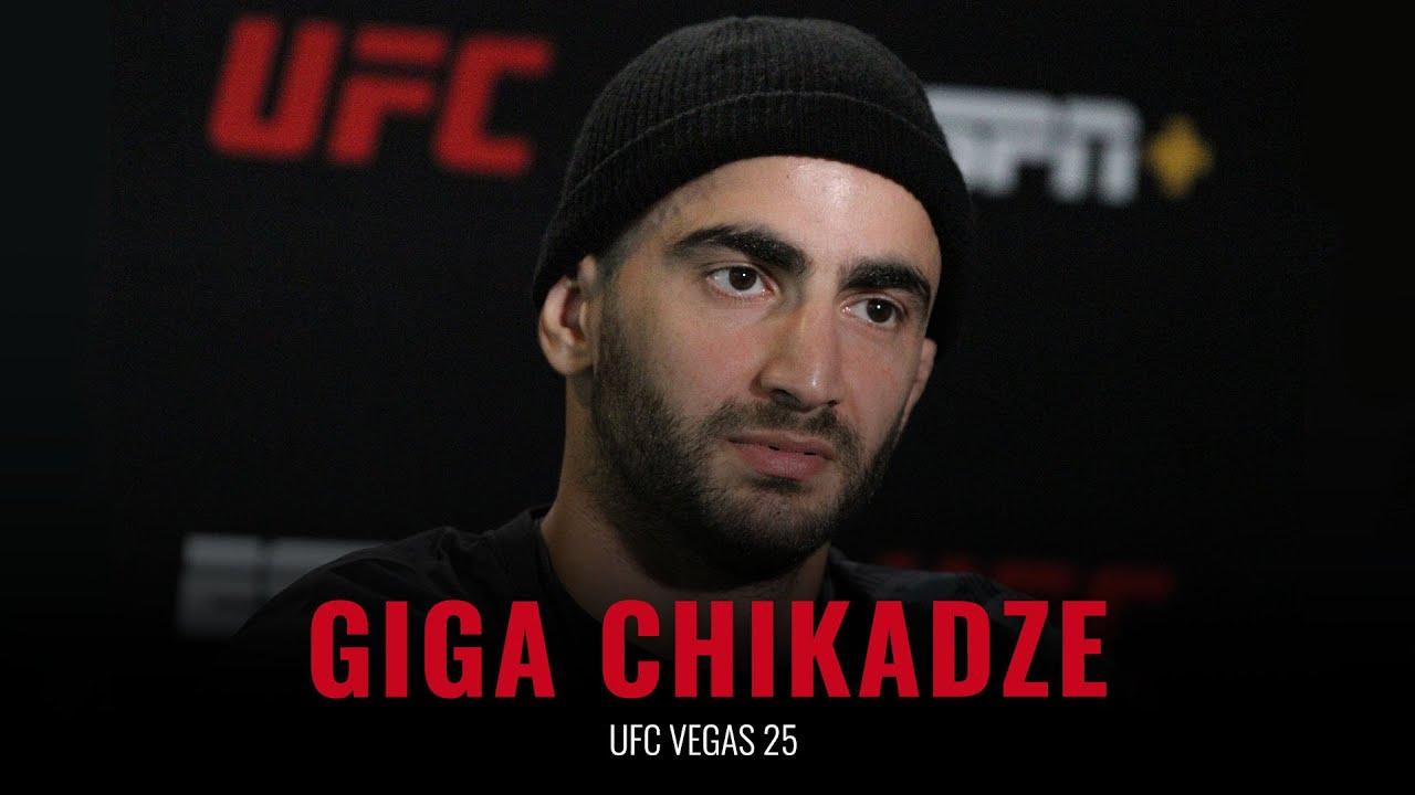 Giga Chikadze UFC Vegas 25 Full Media Day Interview - YouTube