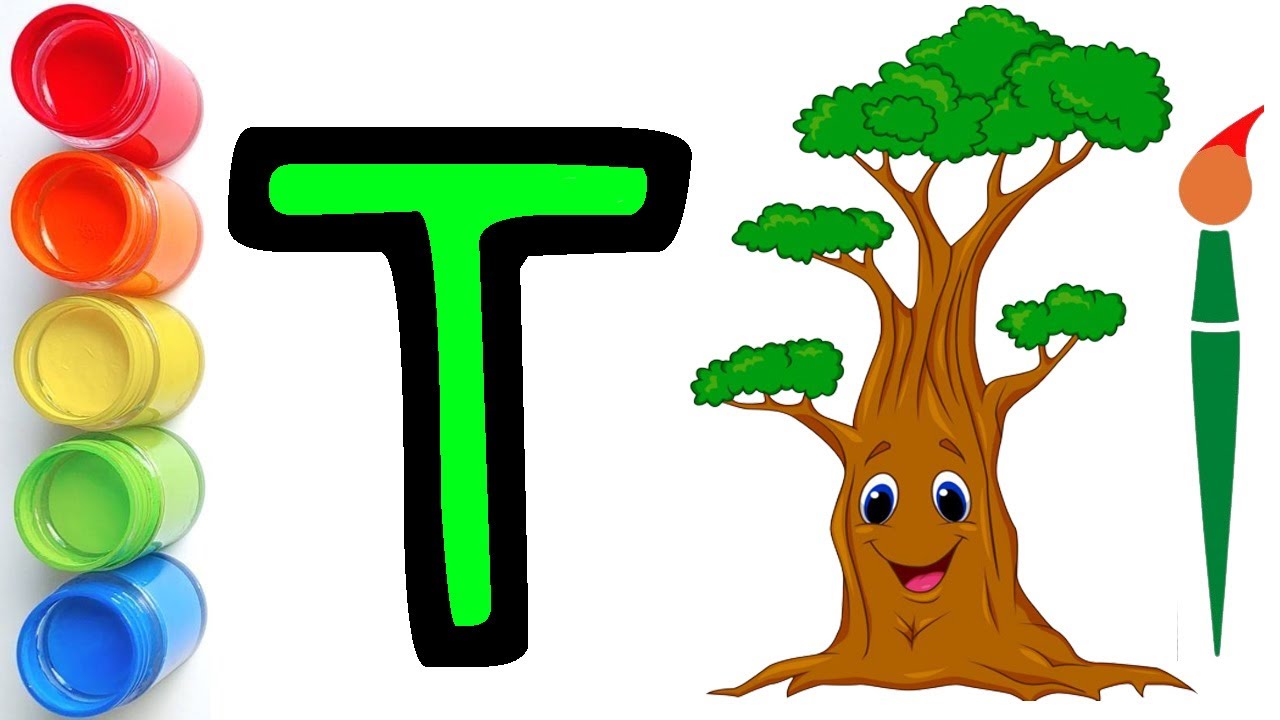 T for Tree, T for Train, Kids Class, छोटे बच्चों की पढ़ाई, #abcd # ...