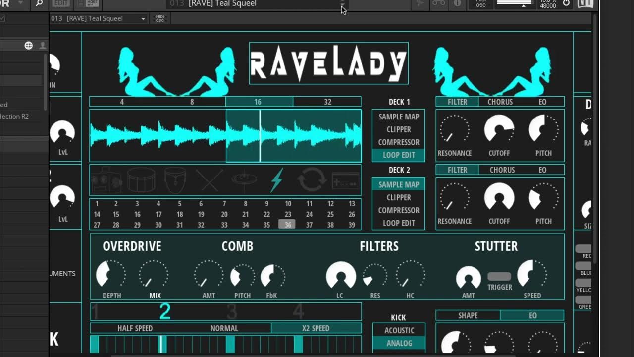 Ravelady V5 (Part 1) Free Native instrument Reaktor Ensemble Library Demo - YouTube