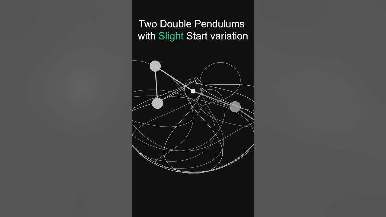 Two double pendulums with slight variation #asmr #space - YouTube