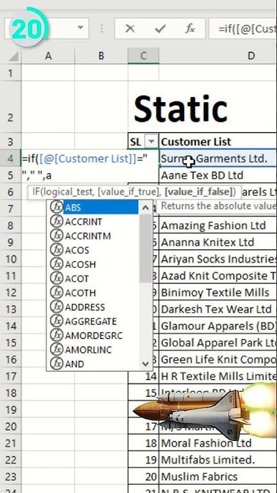 How to Create Dynamic Serial Number List in Excel | @TechhDesignn - YouTube