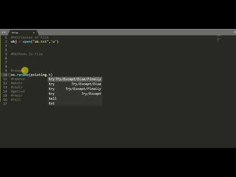 Attributes And Methods In File ,Python3||Function in file and ...
