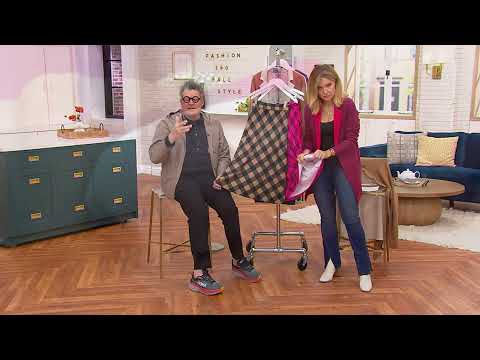 Isaac Mizrahi Live! Printed Ponte Pull On Midi Skirt on QVC