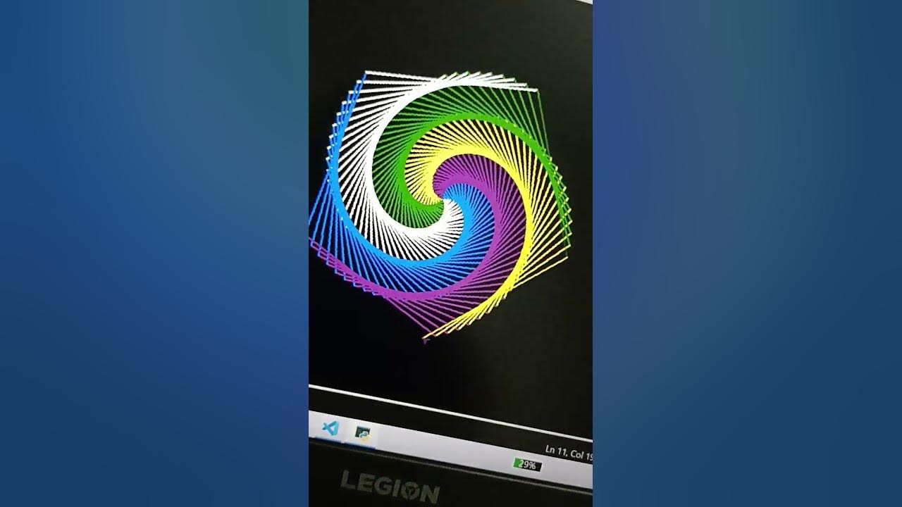 Create Unique Design Using Python Turtle Animation 💫🐢 Technology Coding Pythonturtle Art Ce