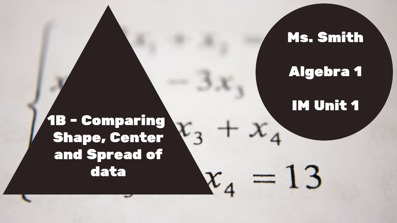 Learning Target 1B: Comparing Data Sets - YouTube