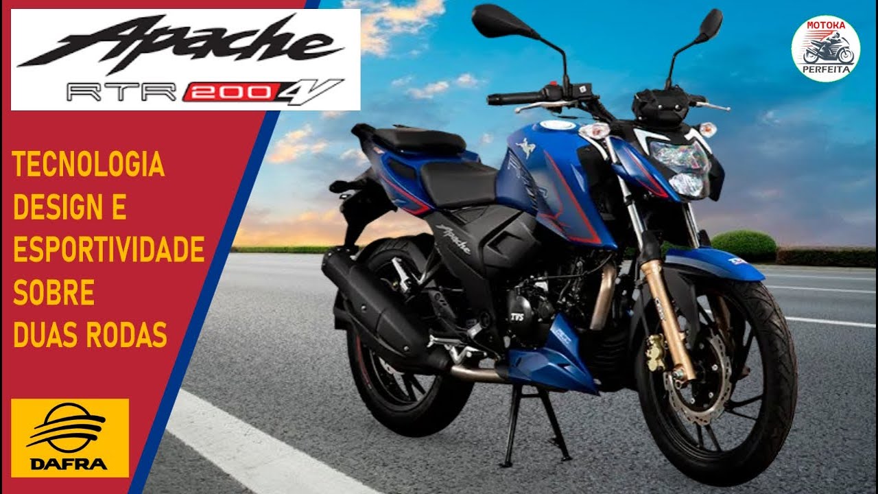 DAFRA APACHE RTR 200 ABS - LANÇAMENTO ANTECIPADO. Agora com ABS, modos ...
