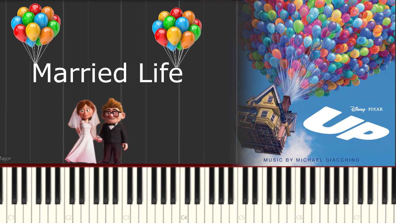 Married Life (Up) piano tutorial - YouTube