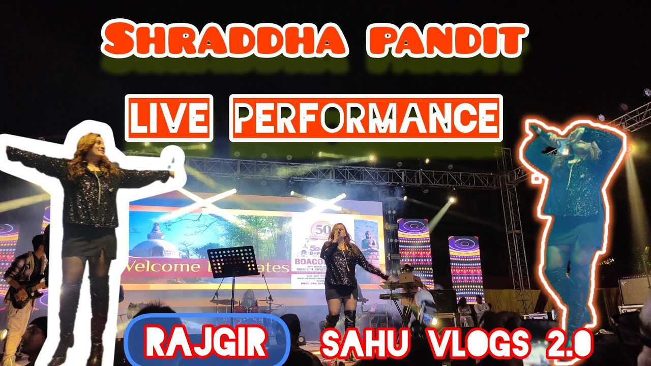 shraddha pandit on rock । Live singing performance at Rajgir Bihar ...