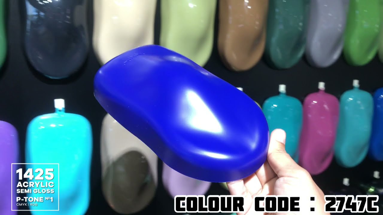 Aikka Pantone 2747C Colour for car Spray Painting - 2747C - YouTube